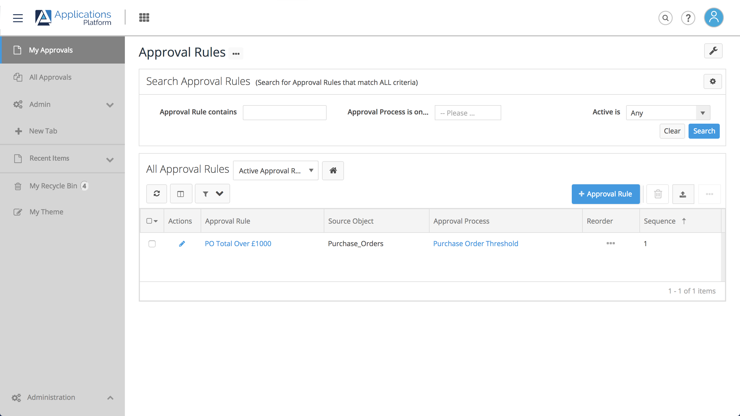 Approval Workflow Template | Applications Platform